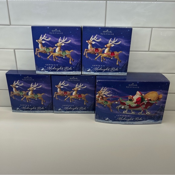 Hallmark | Holiday | Hallmark Santa Midnight Ride Dash Away Sleigh 8 ...